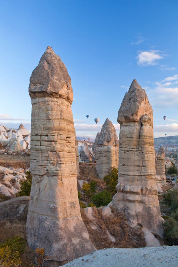 Geological Formations in Cappadocia, Central Anatolia, Tu Stock Photo ...