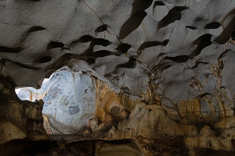 Geological Formations in Karain Cave Stock Photo - Image of mountain ...
