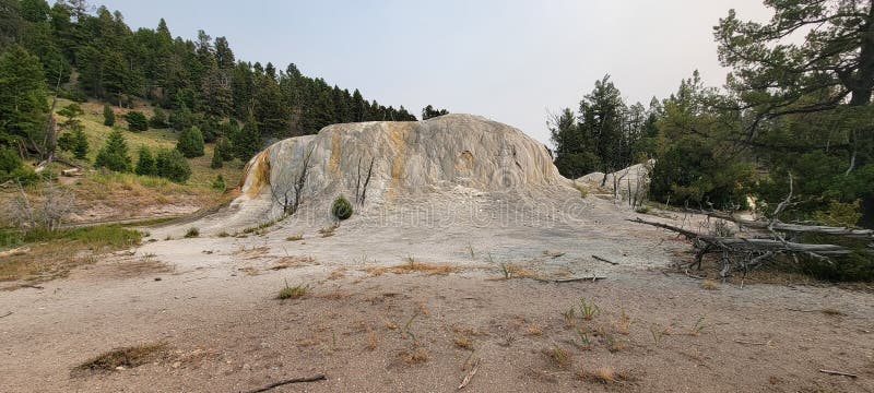 Geological Formations of Yellowstone National Park Stock Photo - Image ...