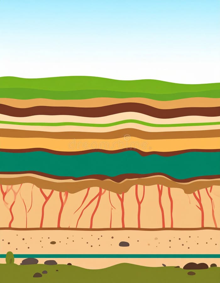 Geological Ground Structure Stock Illustrations – 1,670 Geological ...