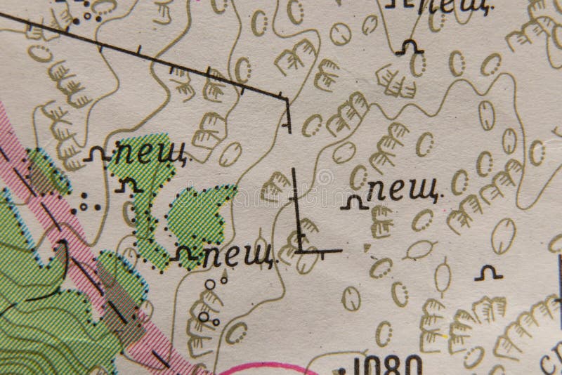 Geological Map for Training As Background Close-up Stock Photo - Image ...