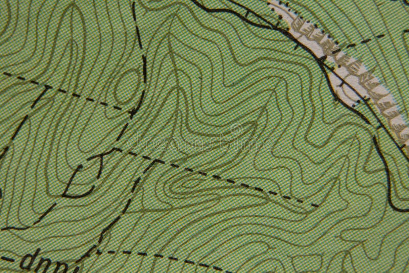 Geological Map for Training As Background Close-up Stock Photo - Image ...