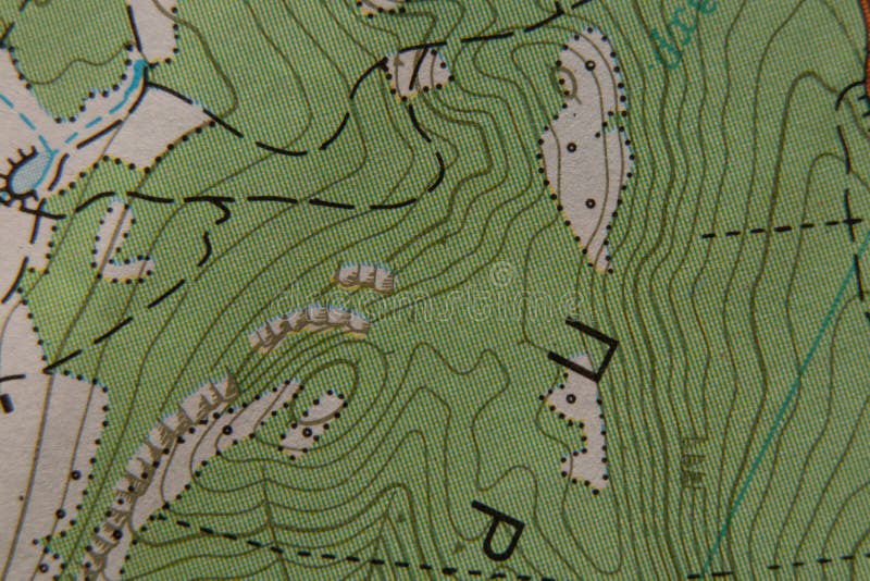 Geological Map for Training As Background Close-up Stock Photo - Image ...