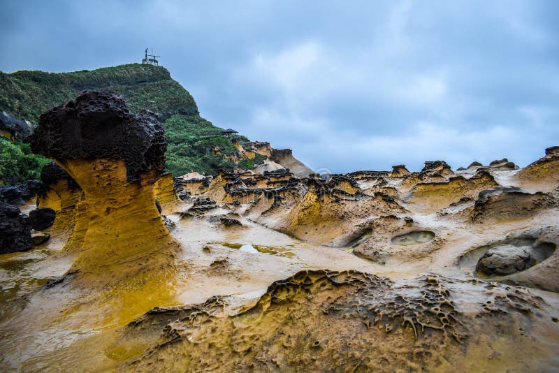 Geological Phenomena in the North of Taiwan Stock Photo - Image of ...