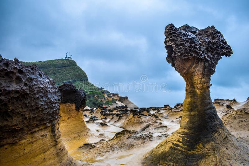 Geological Phenomena in the North of Taiwan Stock Image - Image of ...
