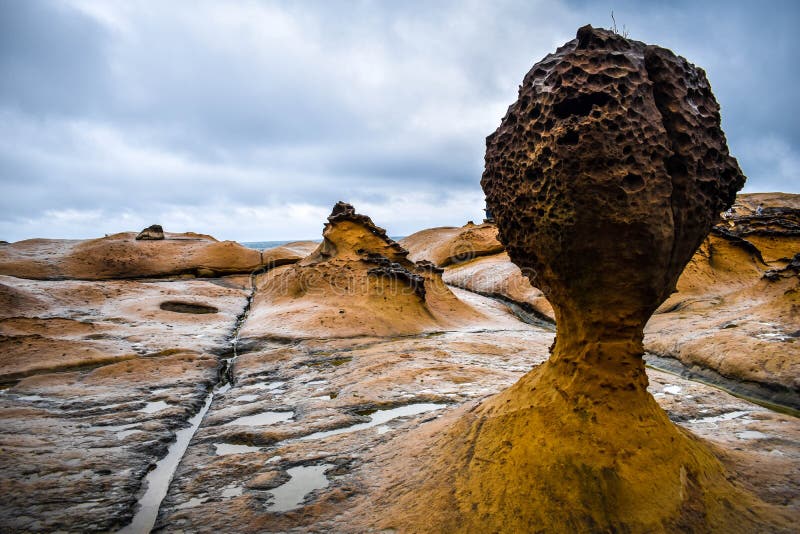 Geological Phenomena in the North of Taiwan Stock Photo - Image of ...
