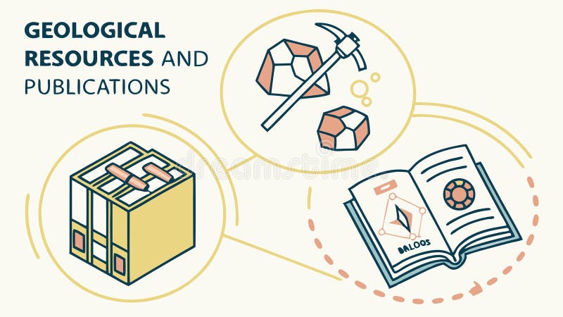 Geological Resources, Earth Science Publications, Vector Design ...