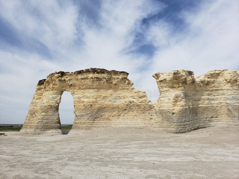 Geological Rock Formations in Kansas Stock Image - Image of limestone ...