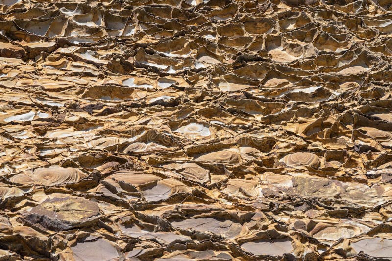 Geological Rock Layers.Close-up Abstract Shot of the Rock Face Stock ...