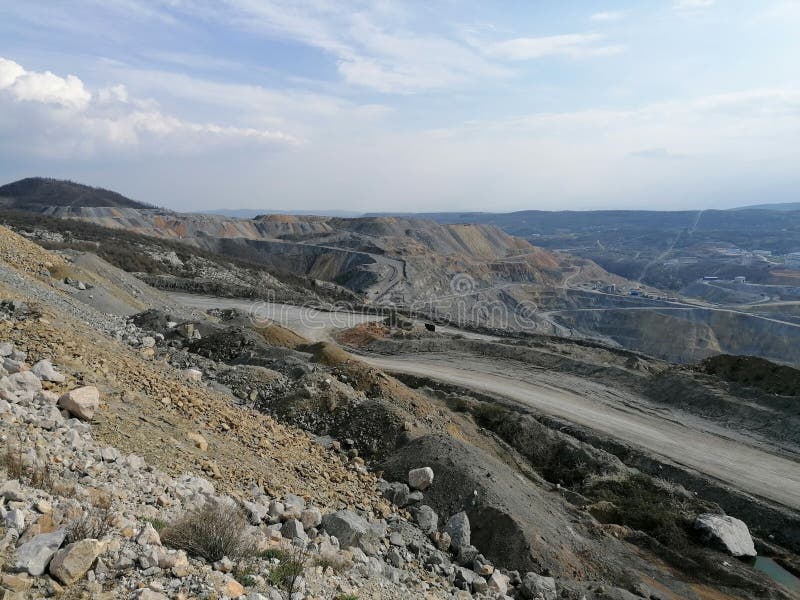 Geological Rocks on a Hill Top Stock Photo - Image of wilderness ...