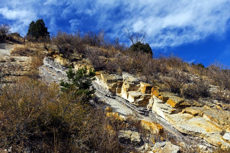 Geological Section of the Soil. Sedimentary Rocks Bedding Structure ...