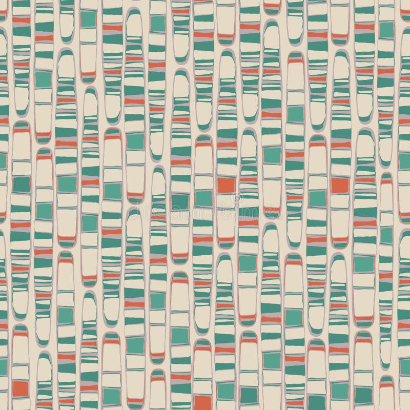 Geological Strata In Abstract Vertical Rows Of Multicolor Shapes ...