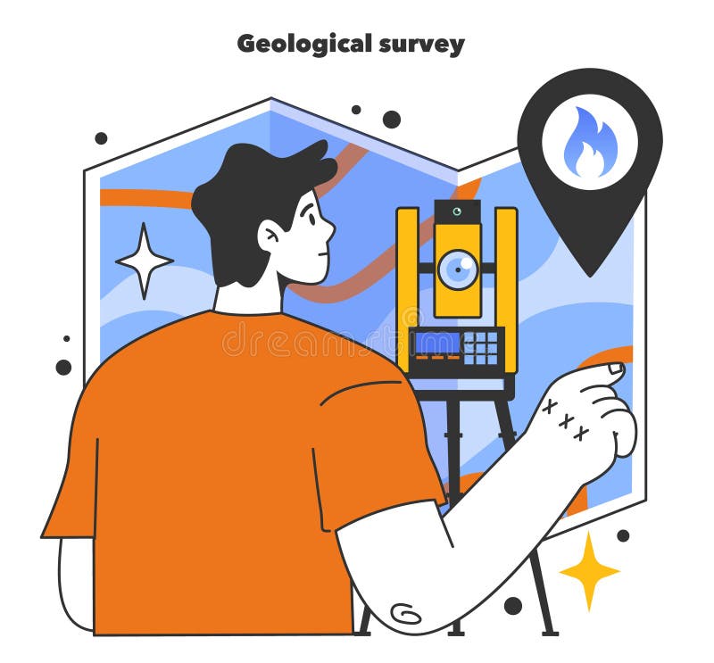 Geological Survey for Gas Fields Development. Natural Resource Stock ...
