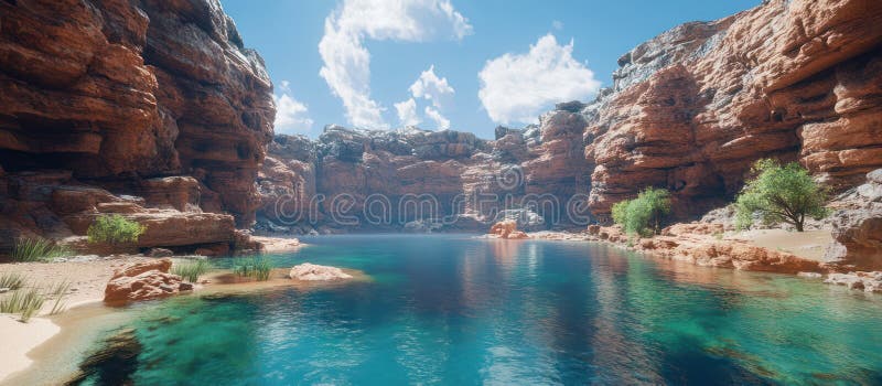 Geological Wonders: AI-Generated Abstract Rock Formations and Cliffs ...