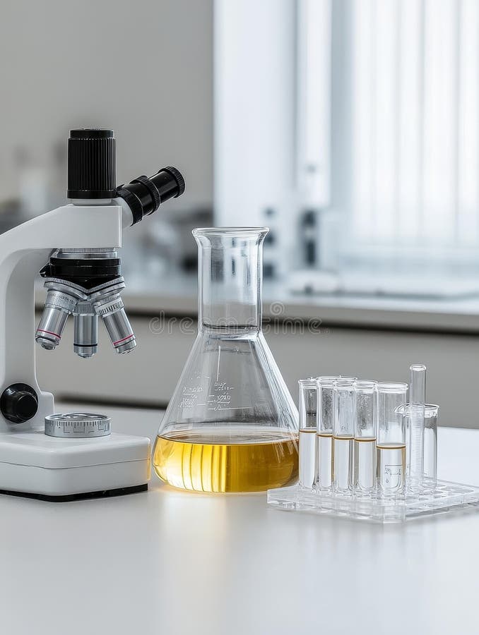 Geology Desk Analysis Scientific Testing Kit Microscope Flask Test ...