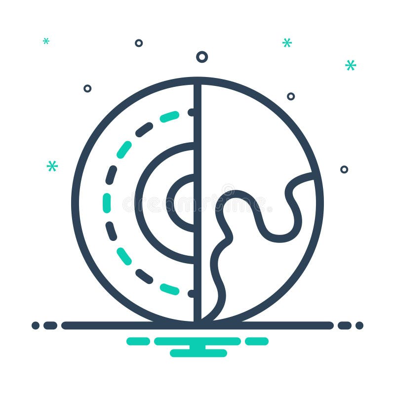 Mix Icon for Geology, Earth and Science Stock Illustration ...