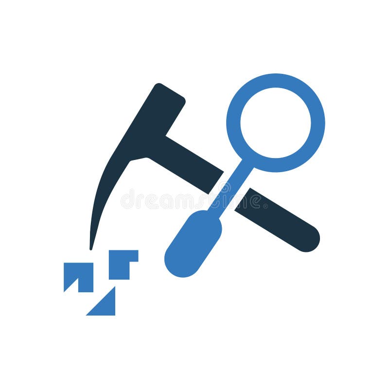 Geology, Mining Icon. Simple Editable Vector Isolated on a White ...