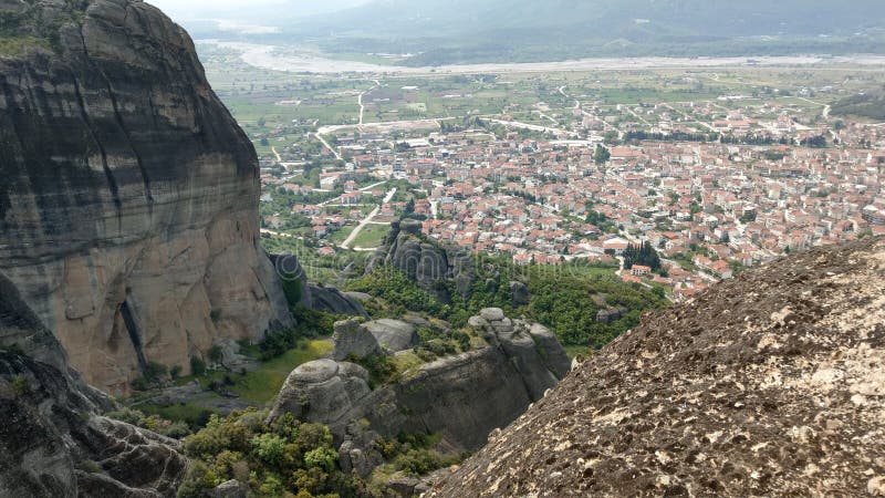 Geology & Monastery`s of Meteora Stock Image - Image of mountains ...