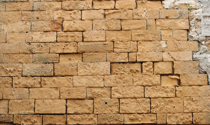 Geology Pattern on Ancient Wall Stock Photo - Image of brick, soil ...