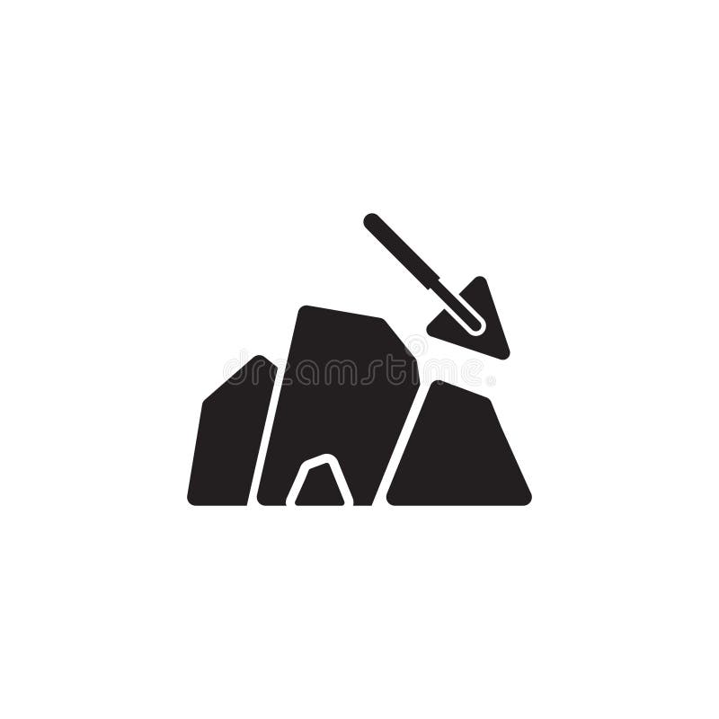 Geology Vector Icon Logo Design Stock Vector - Illustration of ...