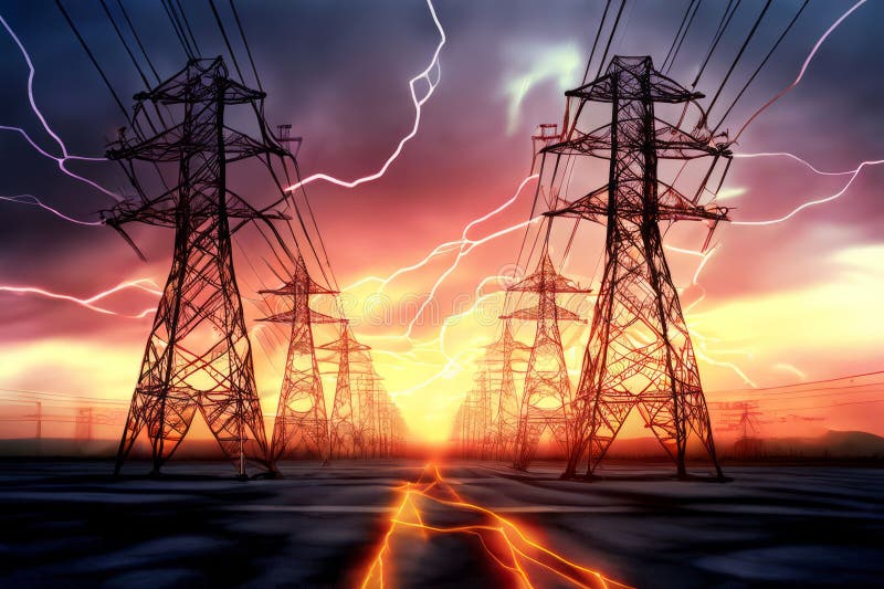 Geomagnetic Induced Current a Sudden Flow of Electric Current in Stock ...