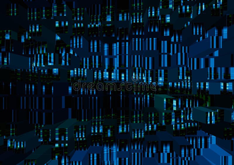 Geomatics Blue Color Pattern Wallpaper Stock Illustration ...