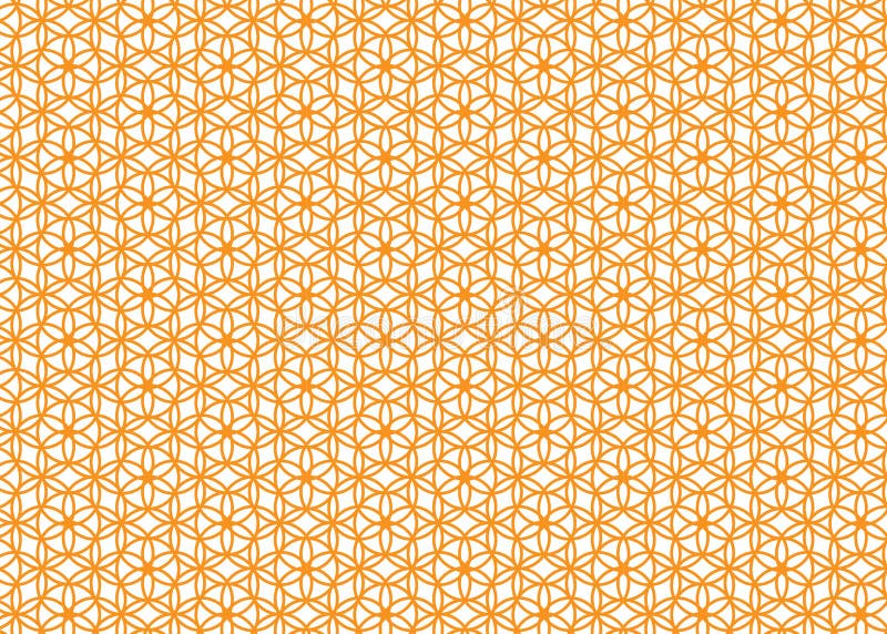 Geometri Pattern Orange Repeating on White Background Stock Vector ...