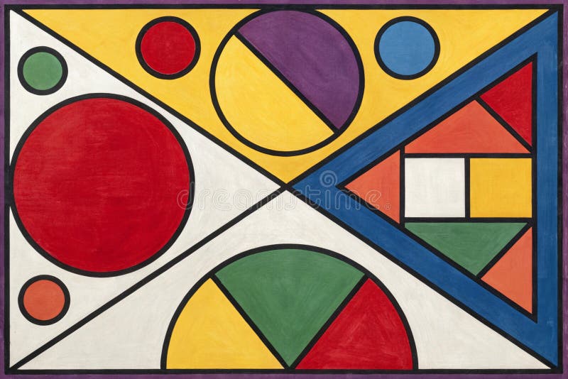 Geometric Abstract Art Features a Predominance of Basic Shapes Such As ...