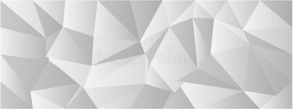 Geometric Abstract Art Featuring Randomly Arranged Silver Gray Polygons ...