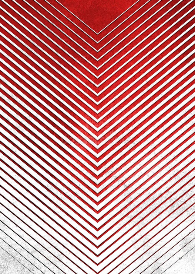 Geometric Line Art, Colorful, Red, Minimalist Style, Bold Line. Stock ...