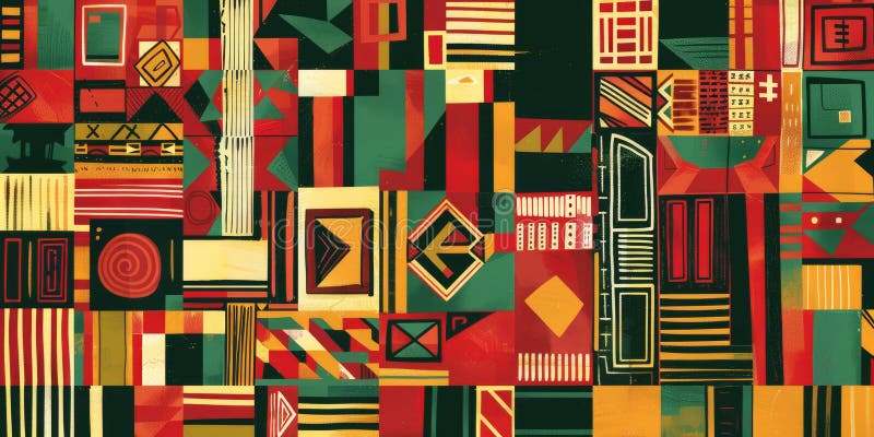 Geometric Abstract Art Uses Patterns, Textures, and Colors To Make ...