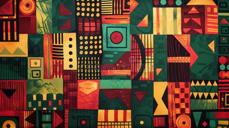 Geometric Abstract Art Uses Patterns, Textures, and Colors To Make ...