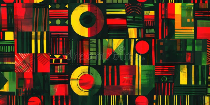 Geometric Abstract Art Uses Patterns, Textures, and Colors To Make ...