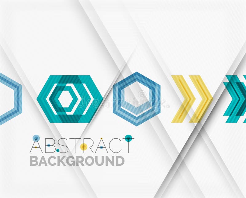 Geometric Abstract Background. Arrow Design Stock Vector - Illustration ...