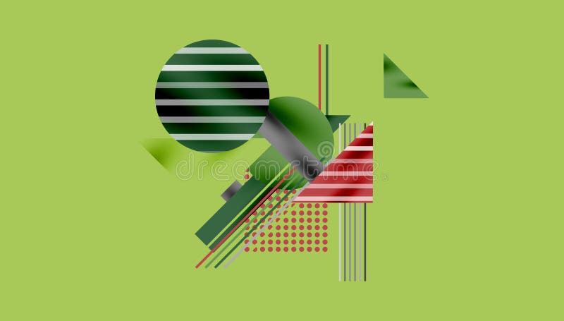 Geometric Abstract Background with Bold Shapes and Contrasting Colors ...