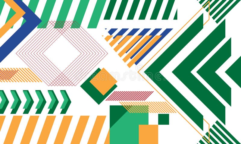 Geometric Abstract Background. with the Concept of 4 Corners and Solid ...