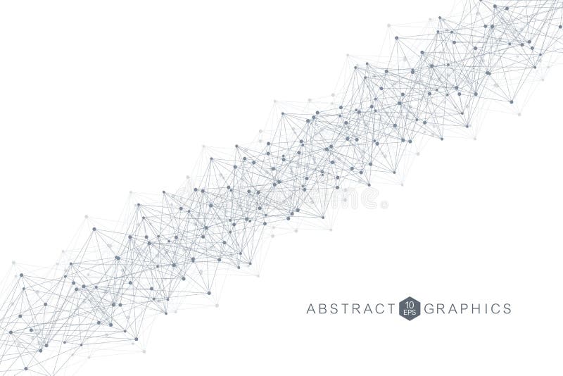 Geometric Abstract Background with Connected Line and Dots. Big Data ... Geometric Abstract Background with Connected Line and Dots. Big Data ...