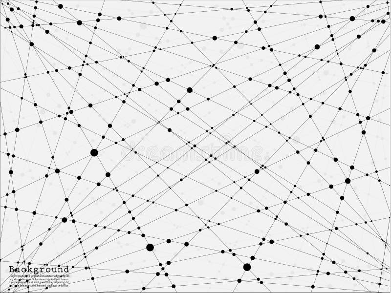 Geometric Abstract Background with Connected Line and Dots. Stock ... Geometric Abstract Background with Connected Line and Dots. Stock ...