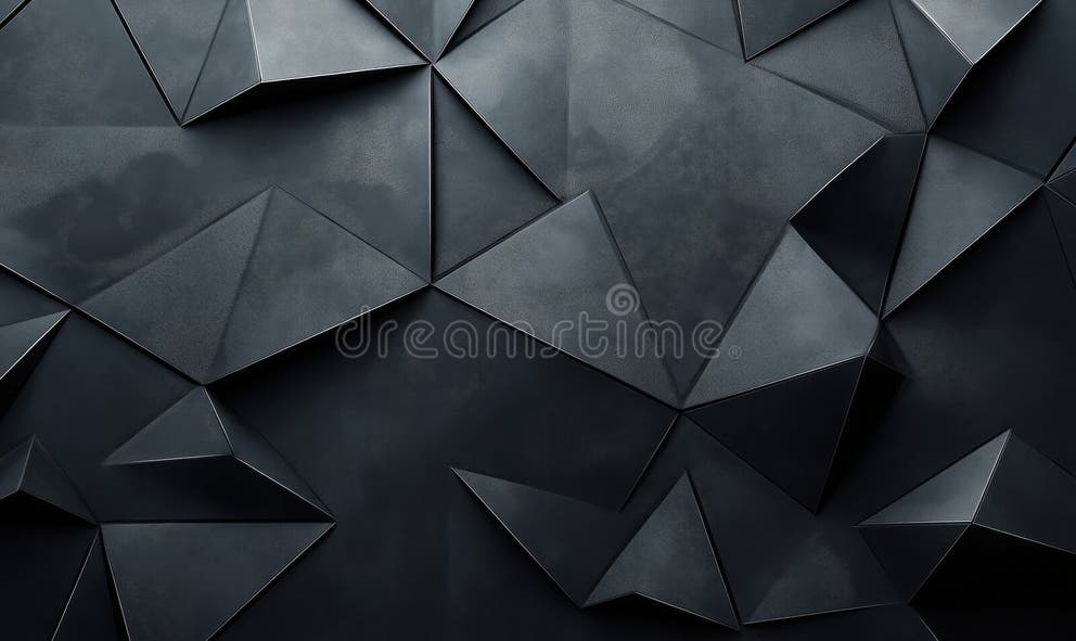 Geometric Abstract Background with Dark Triangular Shapes and Textures Stock Image - Image of ...