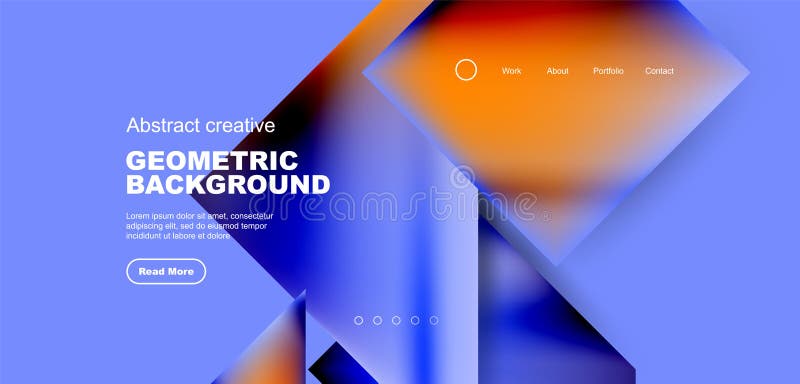 Geometric Abstract Background Design Template Stock Vector ...