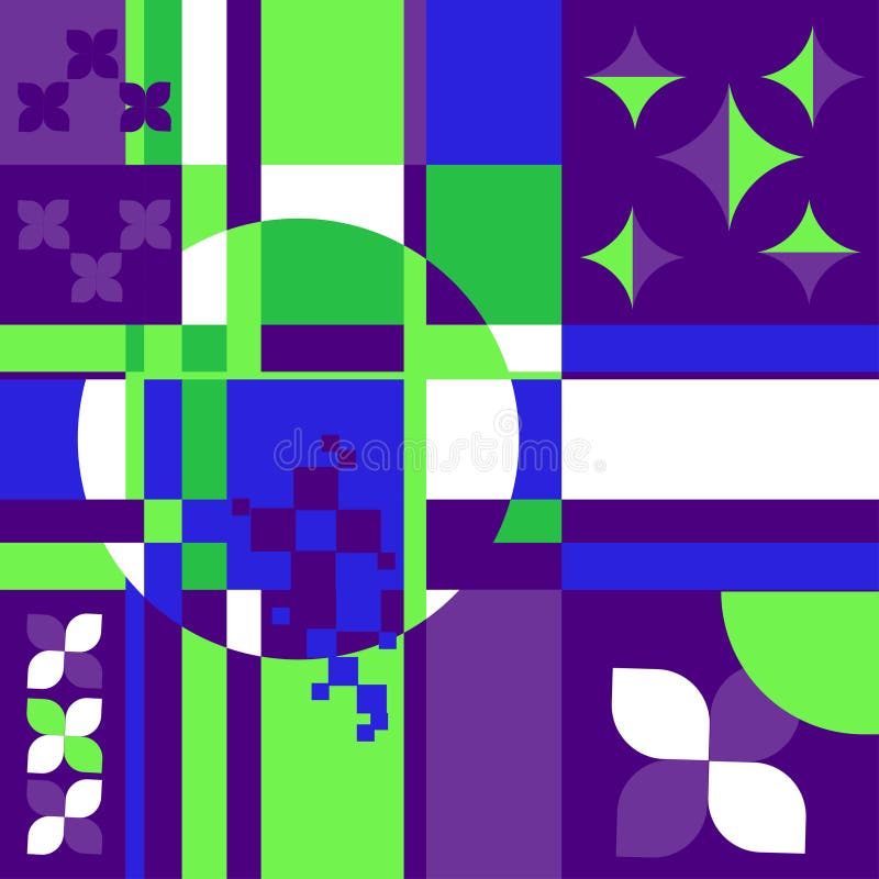 Geometric Abstract Background Design.Vector Illustration.Color Neo Geo ...