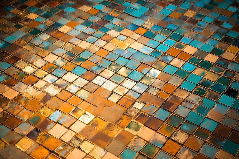 A Geometric Abstract Background Featuring a Grid-like Pattern of Square ...