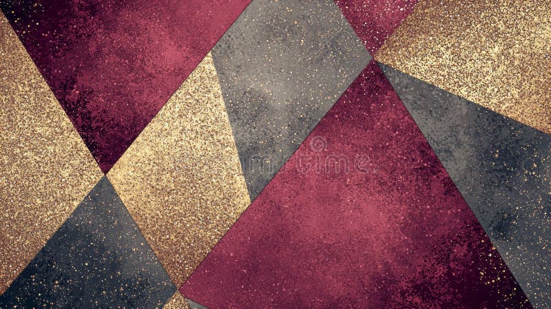 Geometric Abstract Background Featuring a Modern Pattern of Gold ...