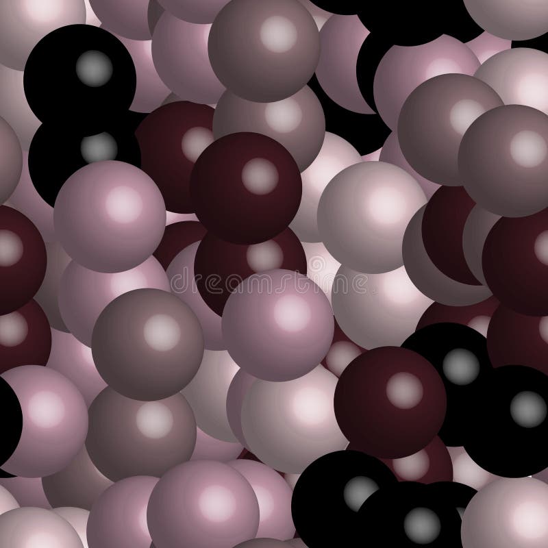 Geometric Abstract Background Glossy Balls Seamless Pattern Digital ...
