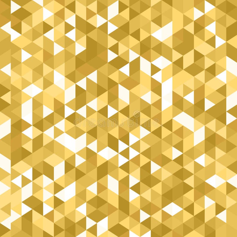 Geometric Abstract Background of Golden Squares Stock Vector ...