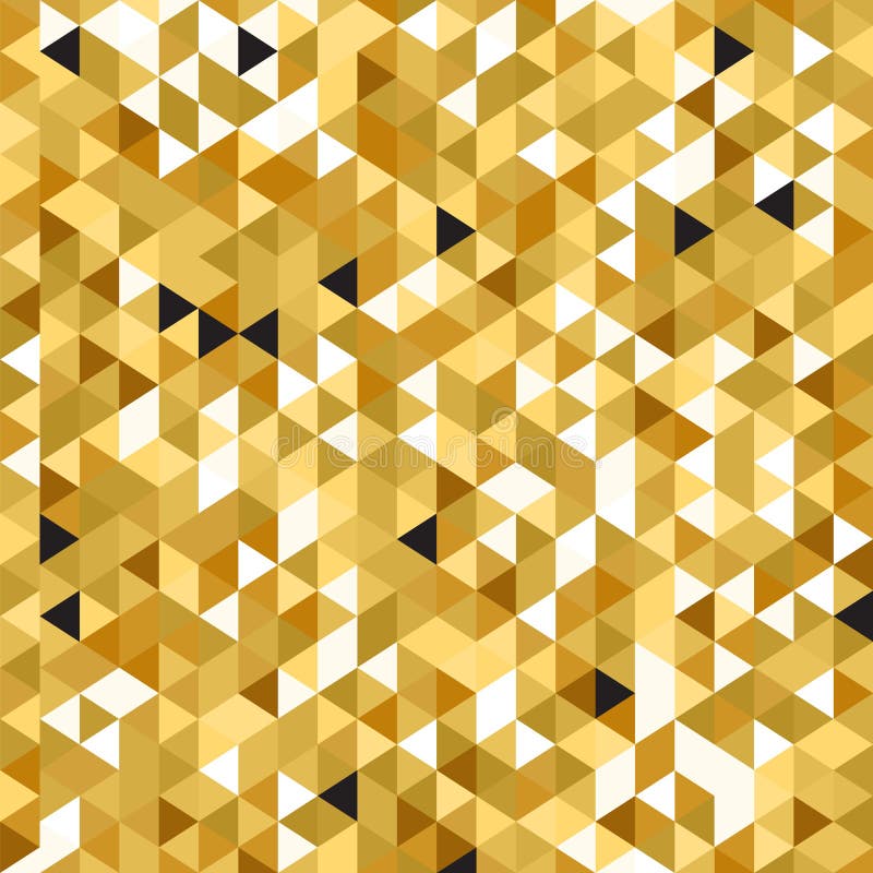 Geometric Abstract Background of Golden Squares Stock Vector ...