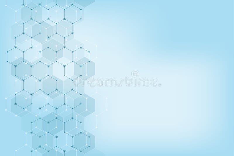 Geometric Abstract Background with Hexagons Elements. Medical ...