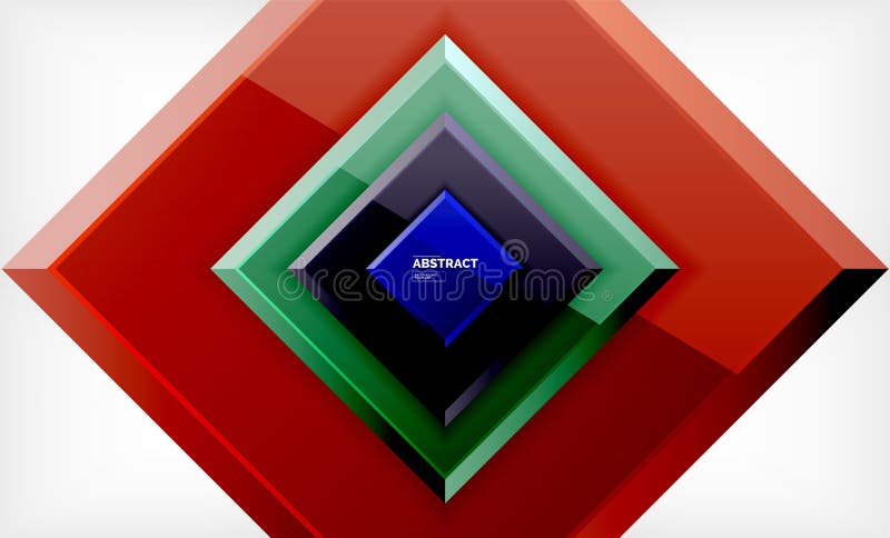 Geometric Abstract Background, Modern Square Design Stock Vector ...