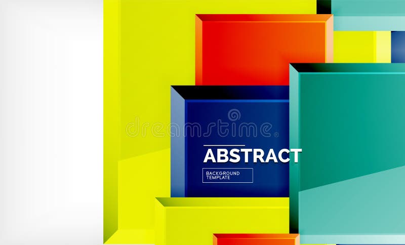 Geometric Abstract Background, Modern Square Design Stock Vector ...