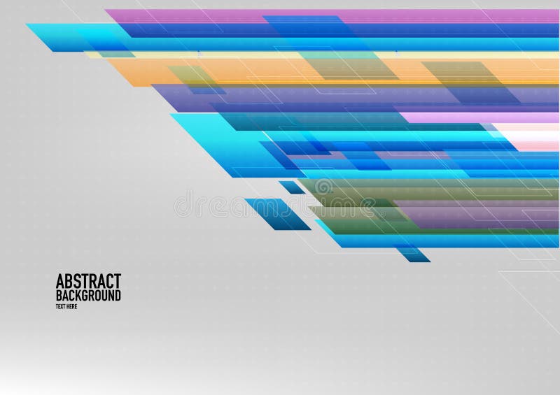 Geometric Abstract Background in Muti Color Pattern Stock Vector ...